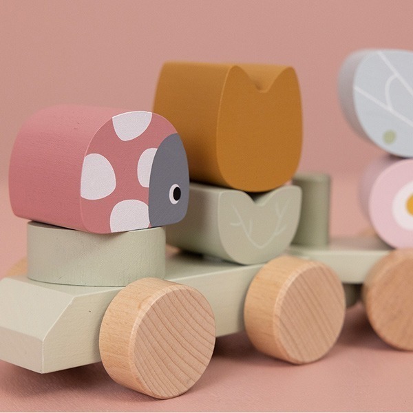 Little Dutch Stacking Train - Flowers & Butterflies | Little Favourites ...