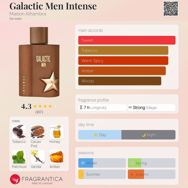 Maison Alhambra | Galactic Men Intense | Eau de Parfum | Galactic Men ...