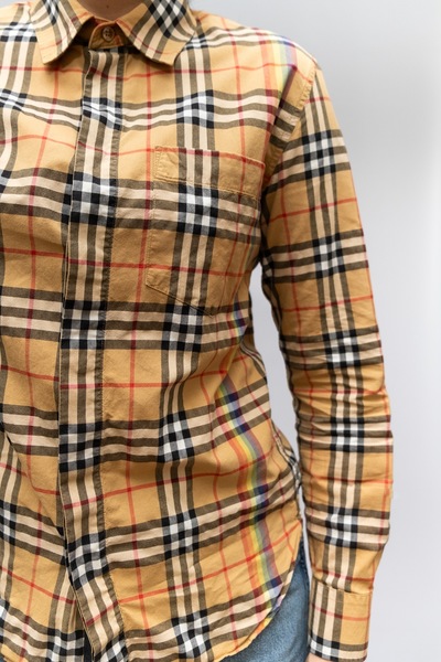 Vintage Burberry Rainbow Checked Shirt