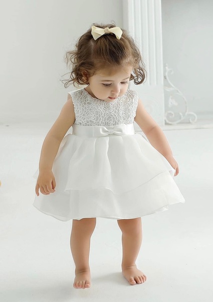 White baby princess party dress | Baby girl dress, baby Christening ...