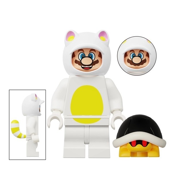 Mario White and Yellow Cat Suit