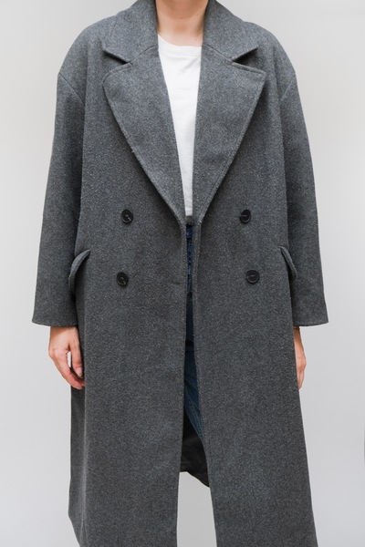 Double Breasted Grey Coat | Zara Double Breasted Grey Coat. A classic