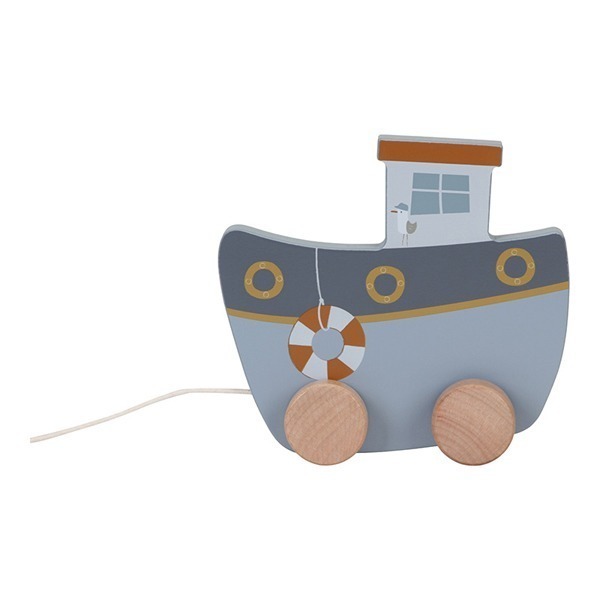 Pull Along Boat - Little Dutch | Little Favourites | Pull the 15 cm ...