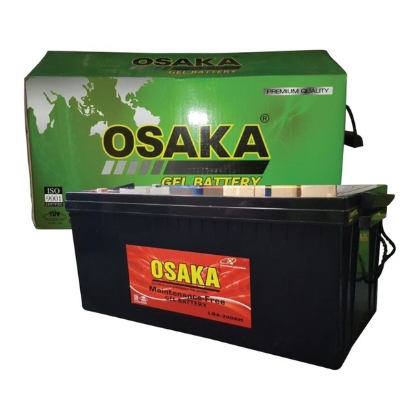 Osaka Solar Gel 12V Battery 200AH Deep Cycle | The Osaka gel batteries ...