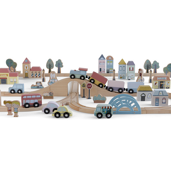 Little Dutch Wooden Railway Train XXL Set - Starterkit | Little ...