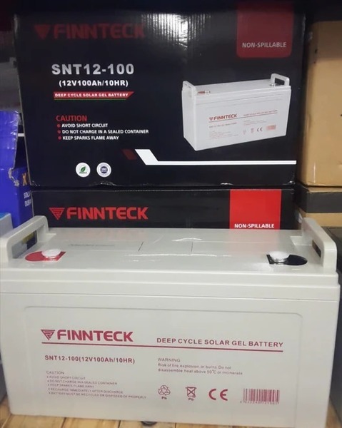 FINNTECK 12V 100AH Deep Cycle Solar Battery | DescriptionDeep Cycle Gel ...