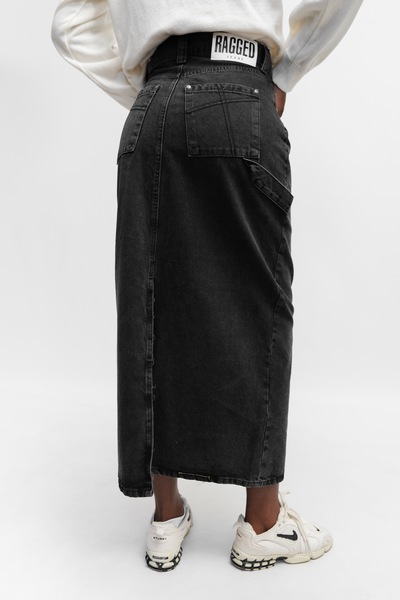 Ragged Priest Denim Skirt Black