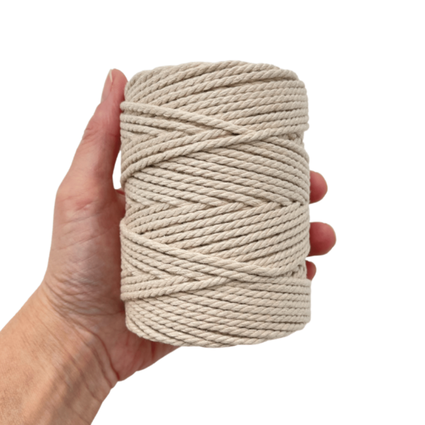 3-Ply Macrame Rope Twine 2mm | Macrame, Crochet, Recycled Cotton, Eco ...