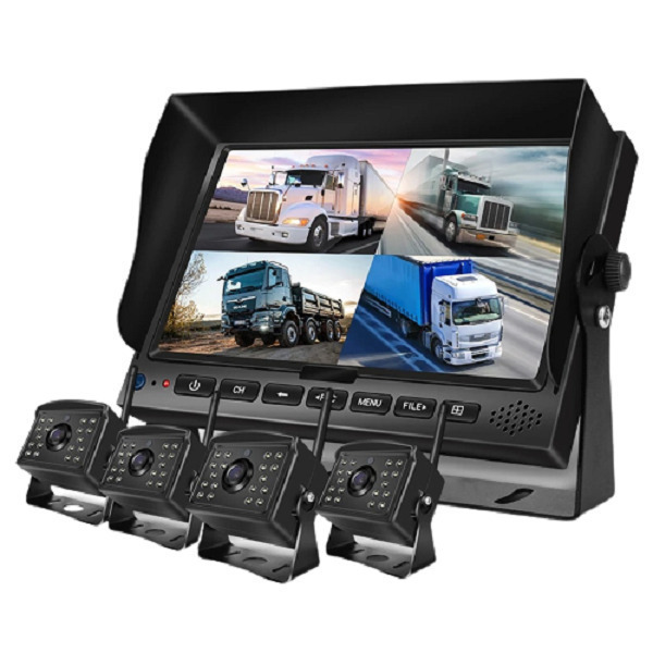 ANDOWL Q-CA698 4-Channel Wireless Heavy Vehicle Camera DVR Kit