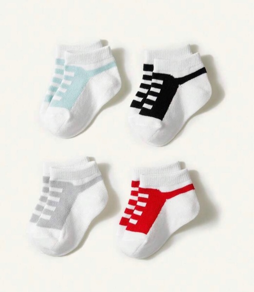 Baby shoe printed socks (3 pcs set) | Baby shoe printed socks, baby ...