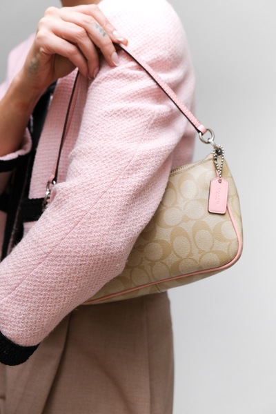 Coach Micro Signature Leather Nolita Shoulder Bag | Pre-Owned Coach ...