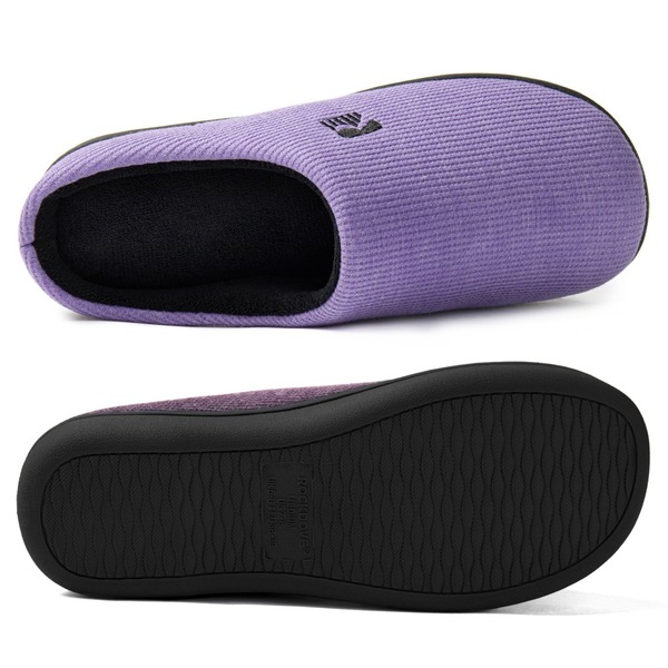 ROCKDOVE Original Two-Tone Slippers - Lilac | High quality memory foam ...