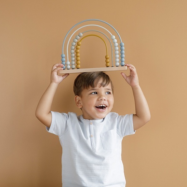 Little Dutch Rainbow Abacus - Blue | Little Favourites | Learning ...