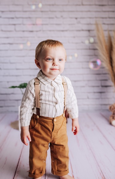 Formal baby boy outfit with dotted bow tie | Baby bob clothes, baby ...