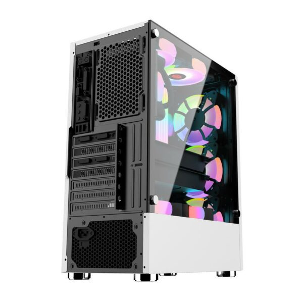 Computer Case Mid-Tower Desktop ATX Case USB 3.0 Ports Transparent ...