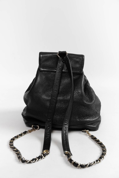 Genuine Leather Backpack | Vintage genuine leather "Chanel inspired ...
