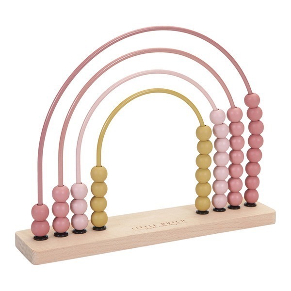 Little Dutch Rainbow Abacus - Pink | Little Favourites | Learning ...