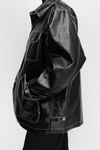 Diesel Reversible Jacket In Rubberised Canvas | Pre-owned Diesel ...