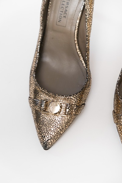 Versace Collection Gold Heels
