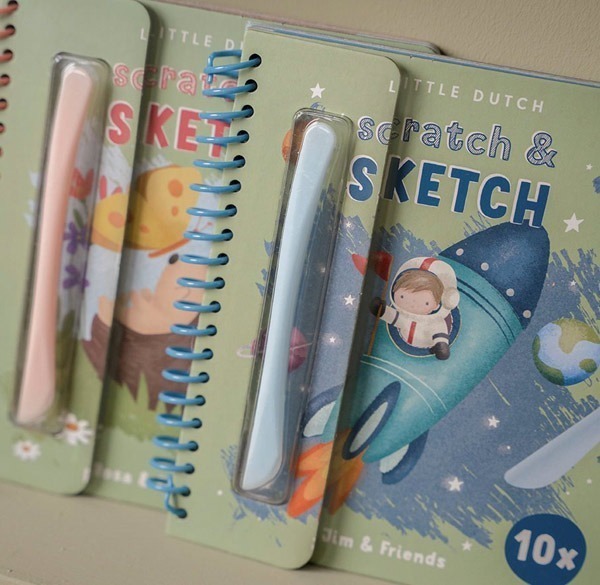 Little Dutch Scratch & Sketch book - Jim & Friends | Little Favourites ...