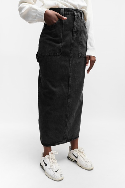 Ragged Priest Denim Skirt Black