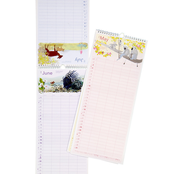 Family Calendar, a planner with 5 columns for busy homes, Jan - Dec ...