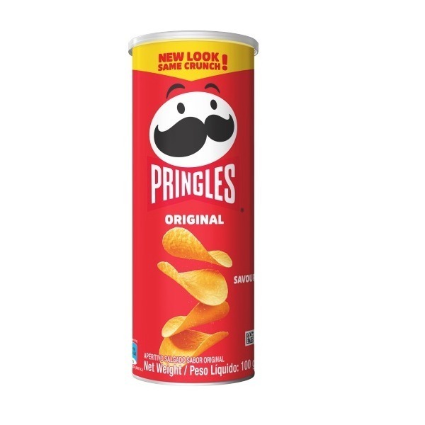 Pringles Original Savoury Snack Potato Chips (12 x 100g)