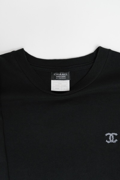 Chanel Uniform Logo Tee Black
