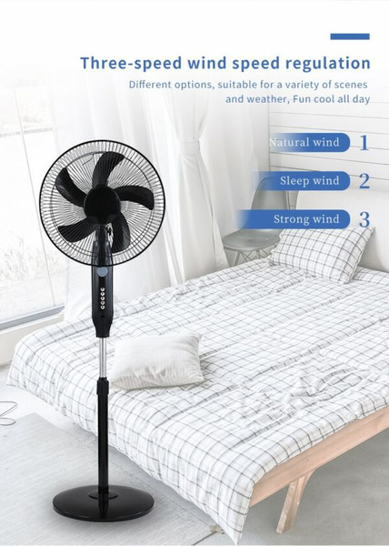 HS-168 Solar Powered Standing Fan