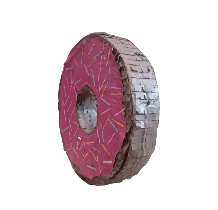 Donut Piñatas - Brown with pink icing | Get ready to party with our ...