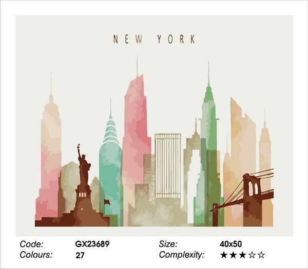 Paint by Numbers | New York...I can never say this city's name with ...