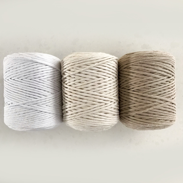 Single Twist String 3mm | Macrame, Crochet, Recycled Cotton, Eco Cotton ...