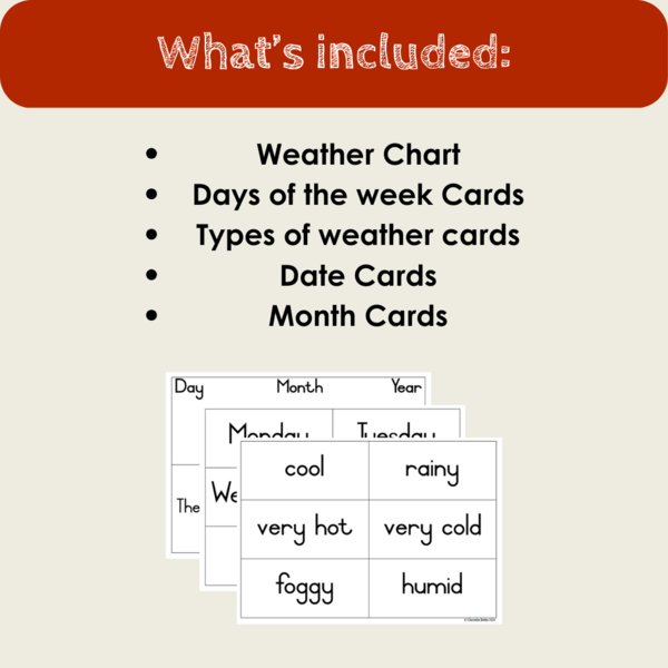 PDF-Classroom Weather Chart | Foundation Phase Weather ChartMake ...