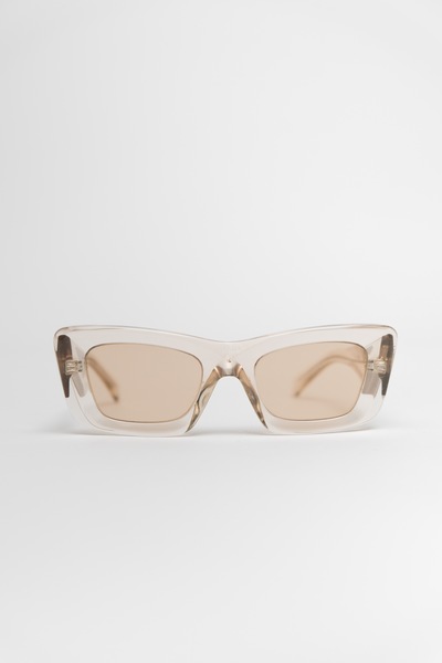 Prada Symbole Rectangle Transparent Sunglasses