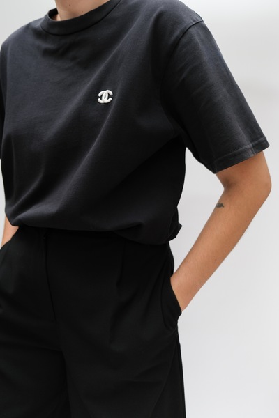 Chanel Uniform Logo Tee