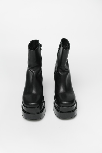 Leather Chunky Boots