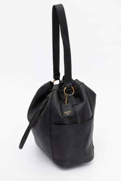 FOSSIL Grain Leather Bucket Shoulder Bag