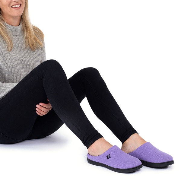 ROCKDOVE Original Two-Tone Slippers - Lilac | High quality memory foam ...
