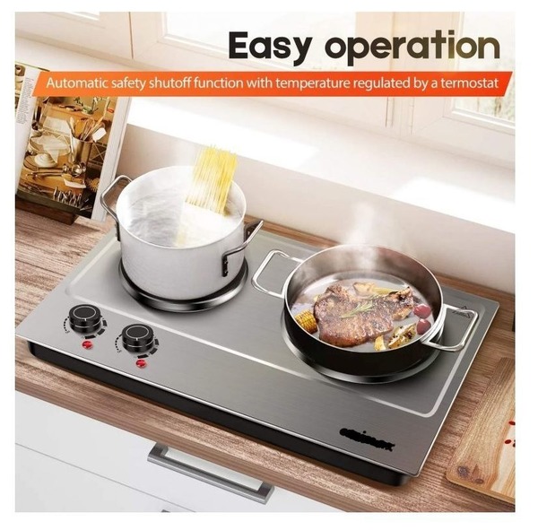 2 in 1 Double Electric Hot Plate Stove | Description