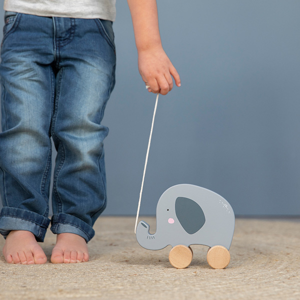 Little Dutch Wooden Pull Along Elephant | Little Favourites | How ...