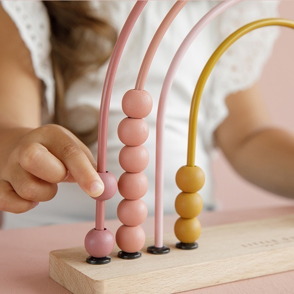 Little Dutch Rainbow Abacus - Pink | Little Favourites | Learning ...
