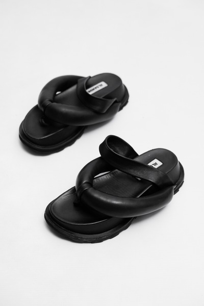 Jil Sander Padded Platform Sandals