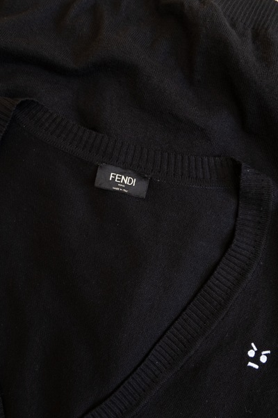 Fendi Cotton Wool Blend Cardigan