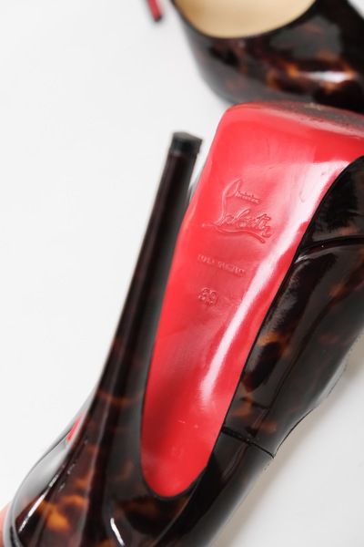 Christian Louboutin Tortoise Patent Leather Mary Jane