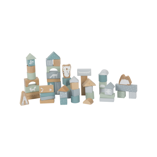 Little Dutch Wooden Blocks in Barrel - Adventure Blue | Little ...