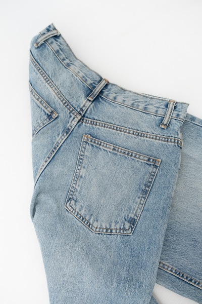 ZARA Cross Over High Waisted Jeans