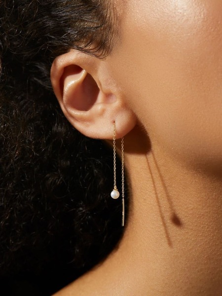 The Anna | Beautiful freshwater pearl thread earrings that add a touch ...