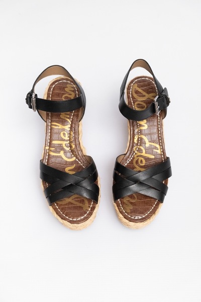 Sam Edelman Leather Espadrille Wedges