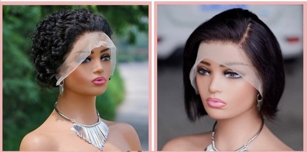 Pixie cut | 13x4 full frontal lace 100% glueless human hair Choose ...
