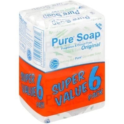Pure Glycerine Soap Original Super Value Pack 6 X 150g